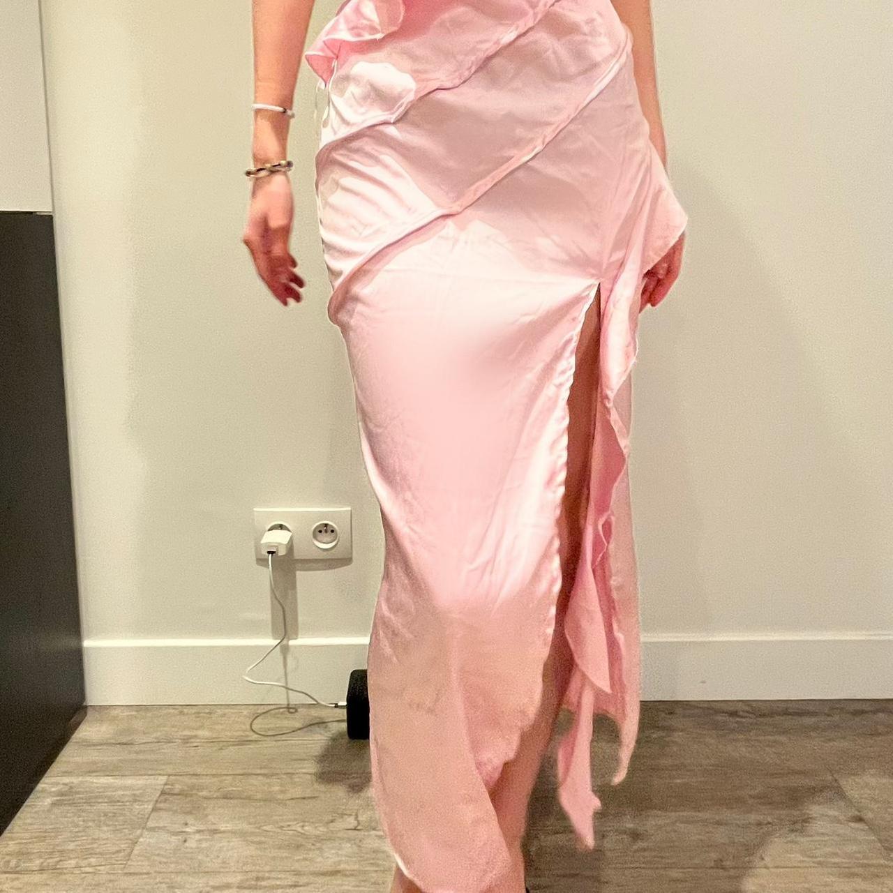 Cute pink glam dress Size : xs/S Non stretchy... - Depop