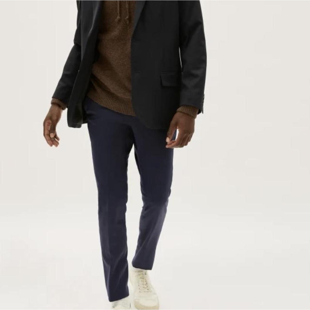 Everlane Men's Navy Trousers | Depop