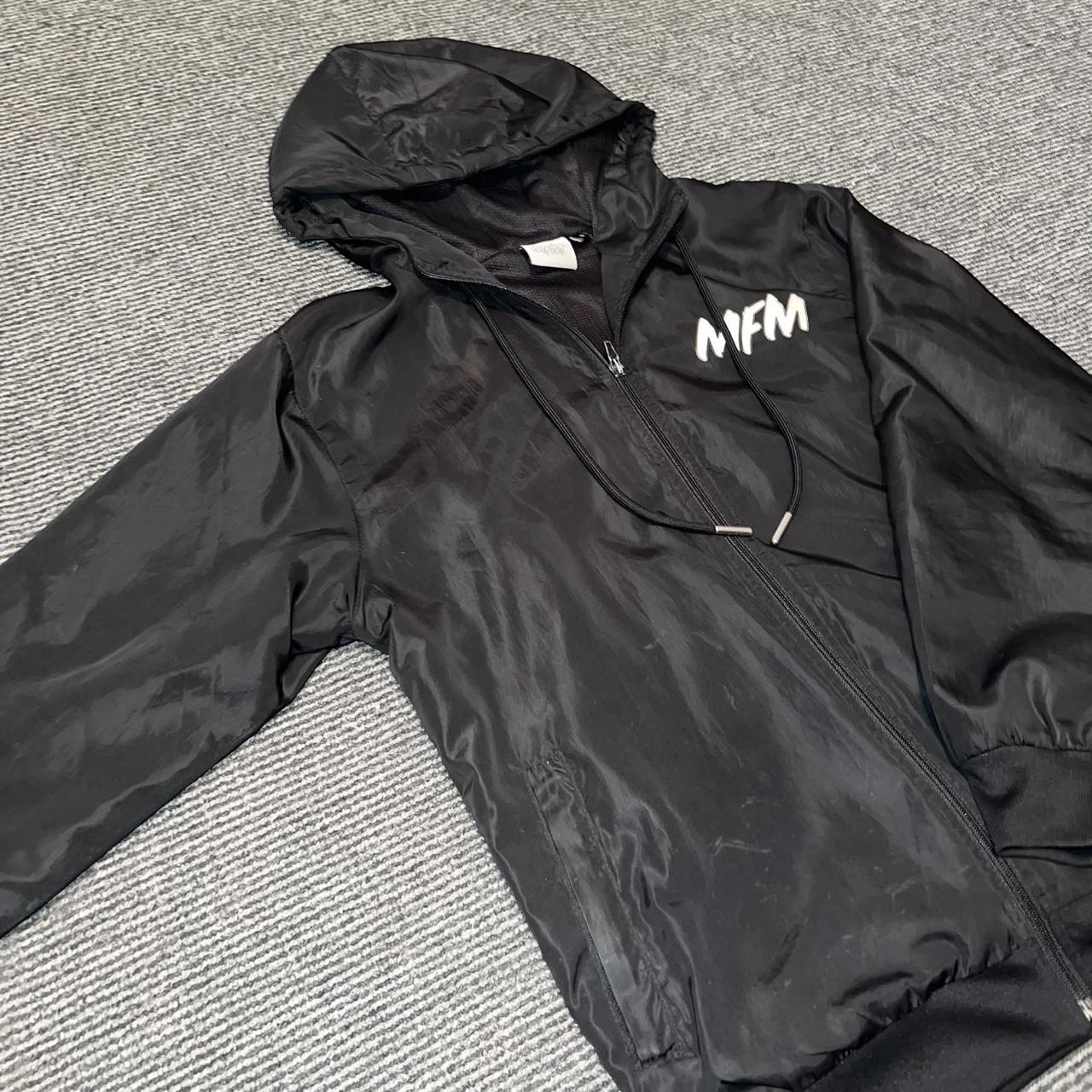 Black & white (Mindset For Mulli) windbreaker... - Depop