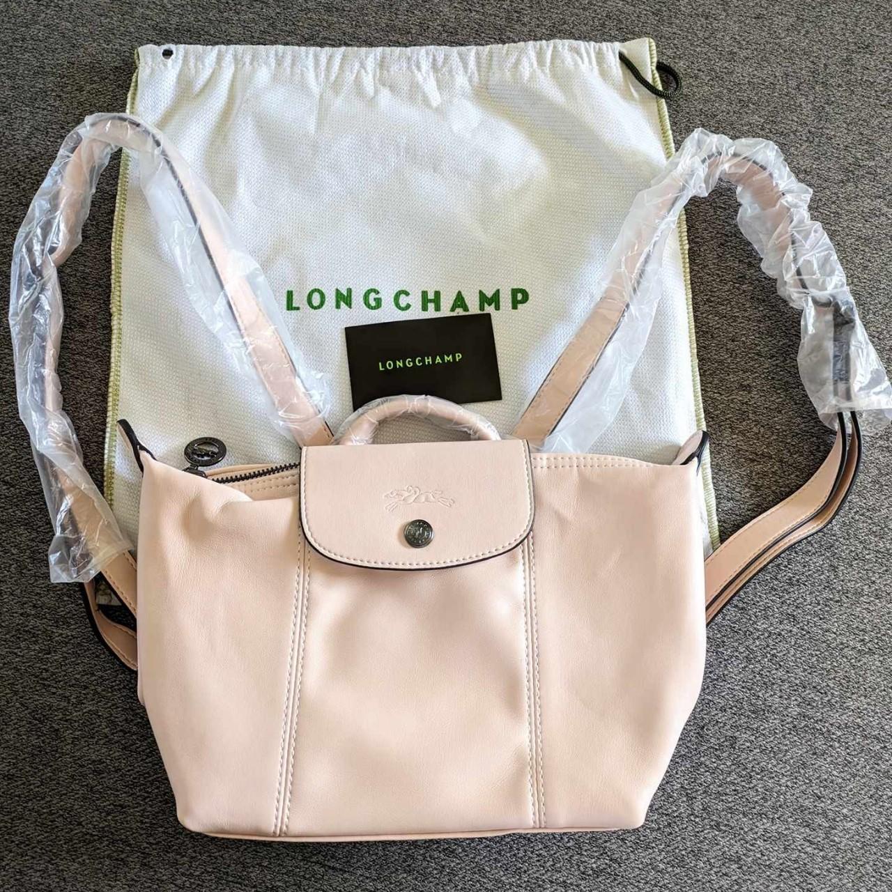 Longchamp leather backpack - Depop