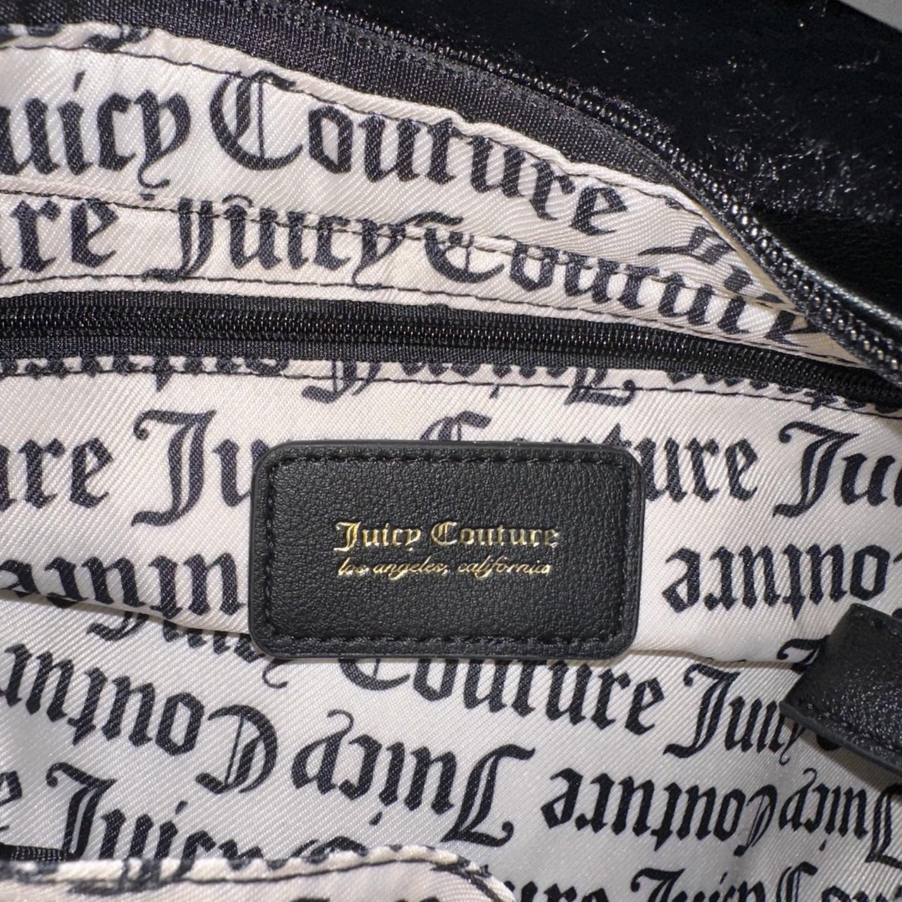Juicy Couture black licorice fluffy shoulder bag.... - Depop