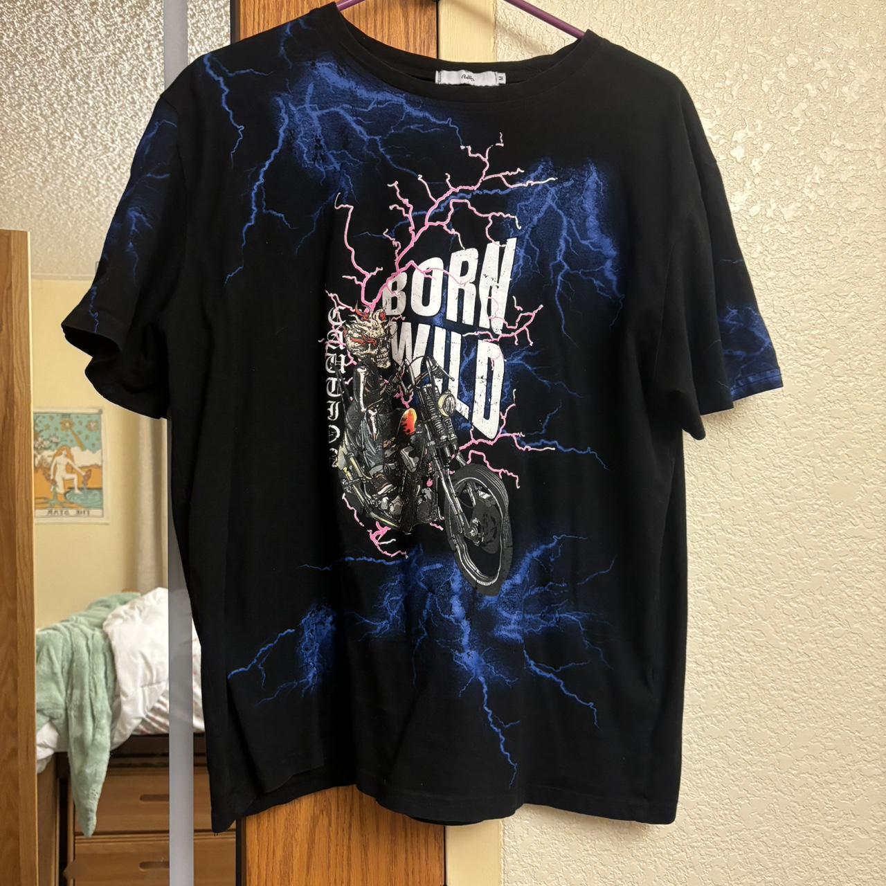 Adika “born wild” graphic tee Super cute size... | Depop