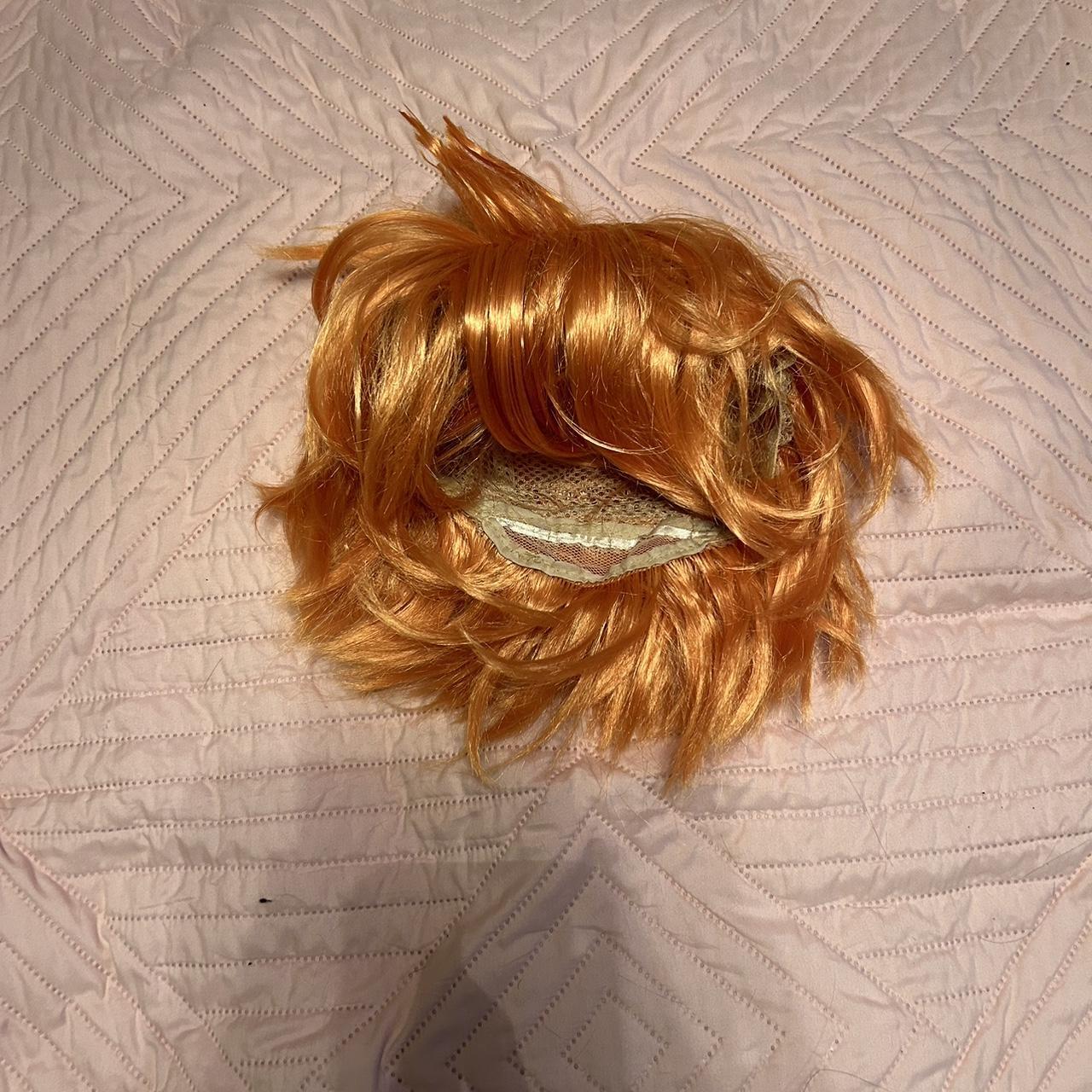 Short Orange Cosplay Wig Has been previously styled. Depop