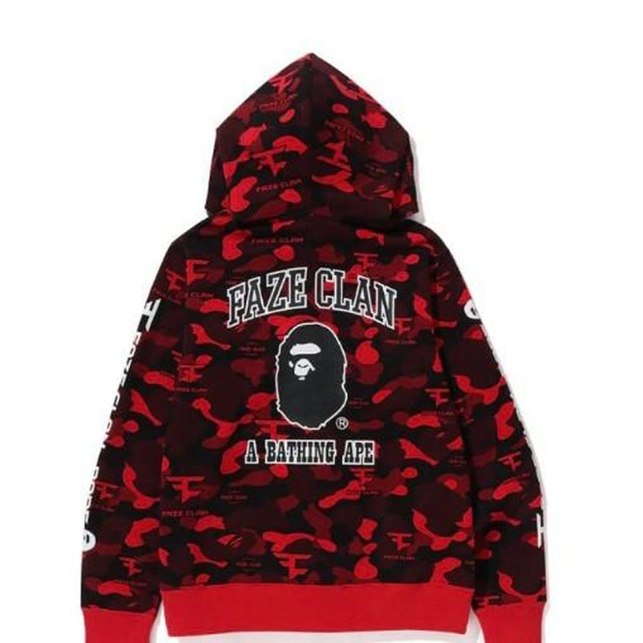 *RARE* Faze Clan × Bape Hoodie #faze #hoodie - Depop