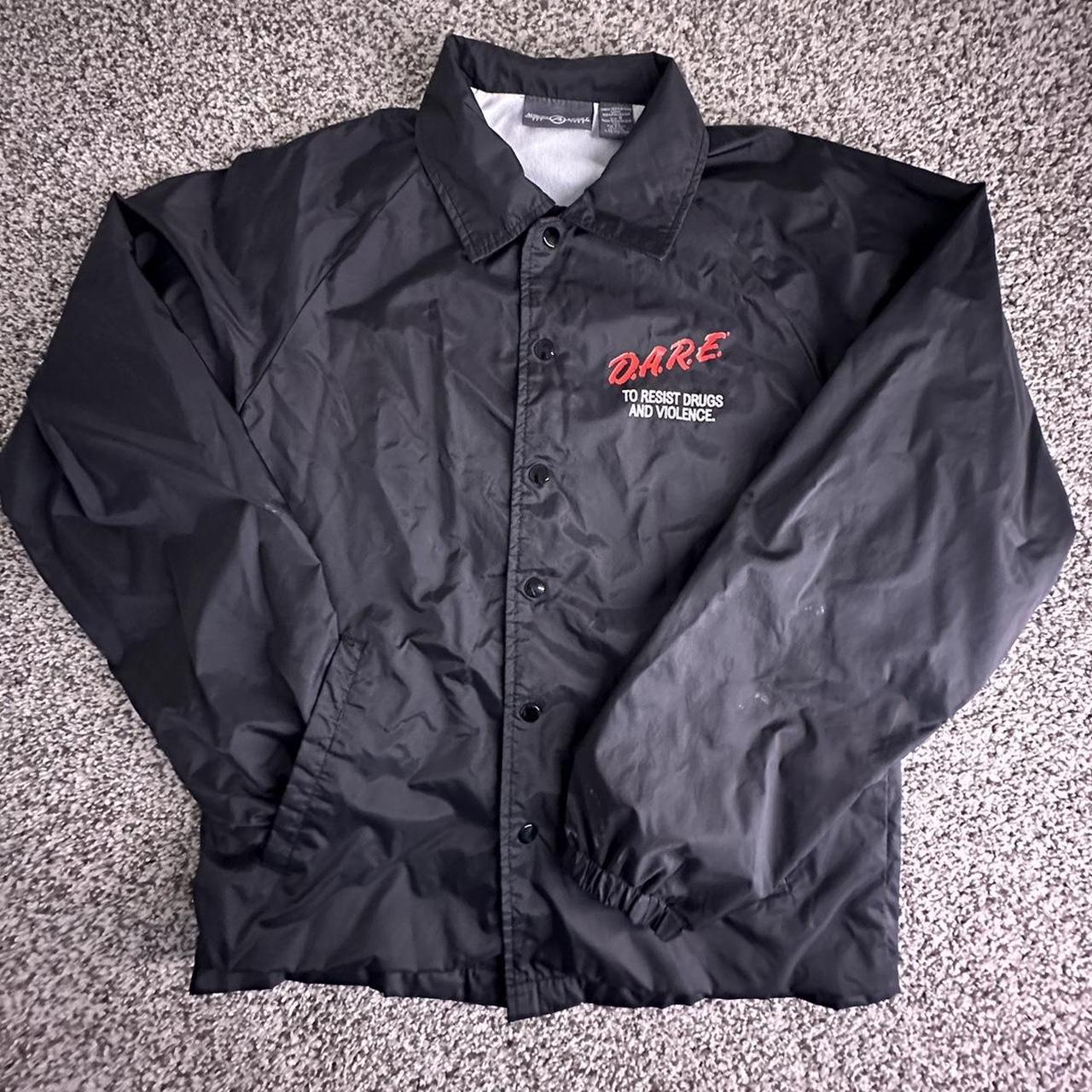 D.A.R.E Windbreaker Jacket Where the function at? Sz... - Depop