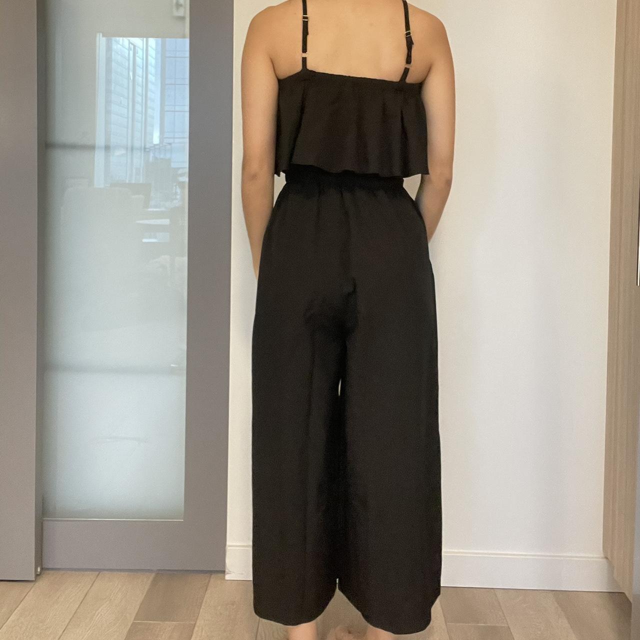 Black Ruffle Jumpsuit Local Brand - Depop