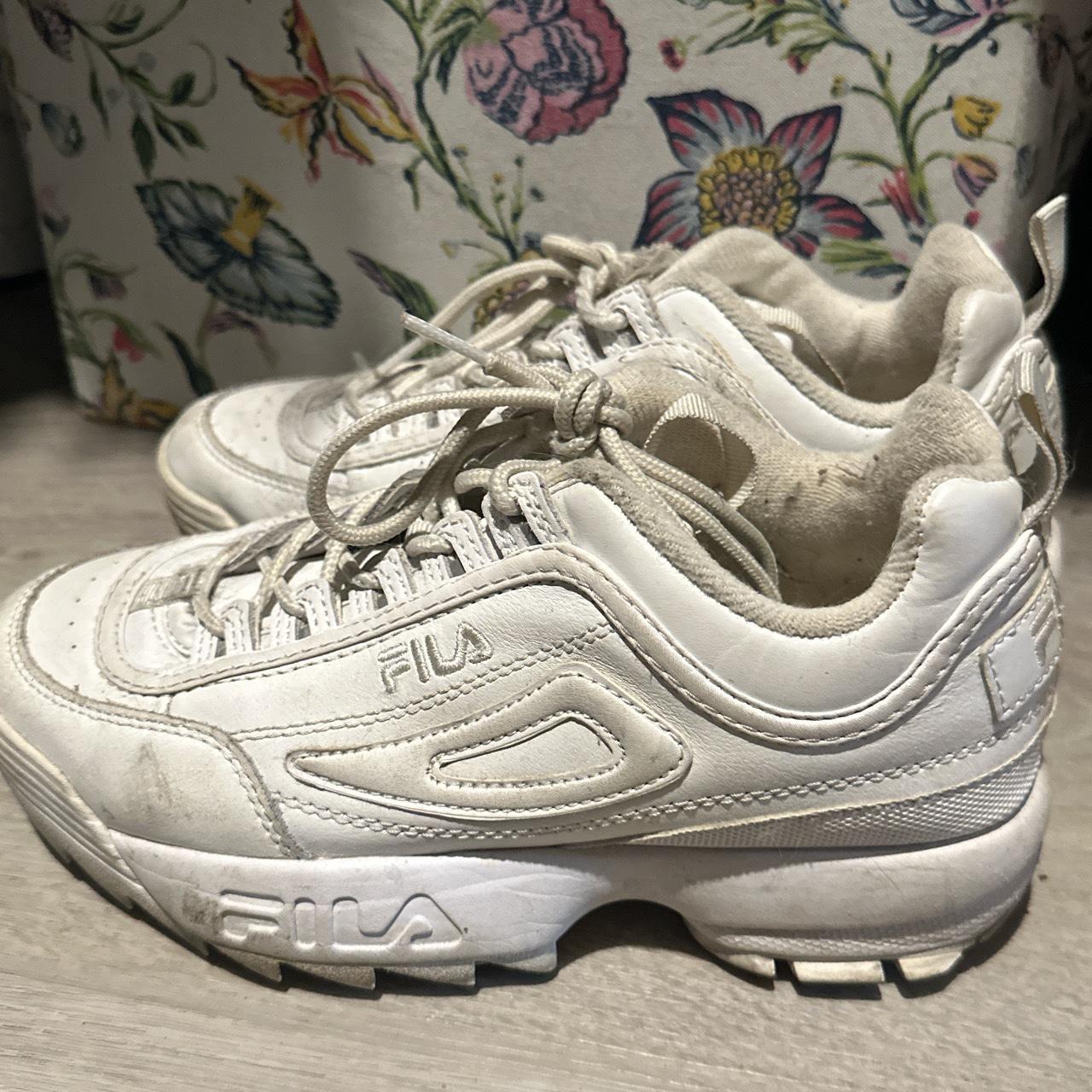 Fila Women's White Trainers | Depop