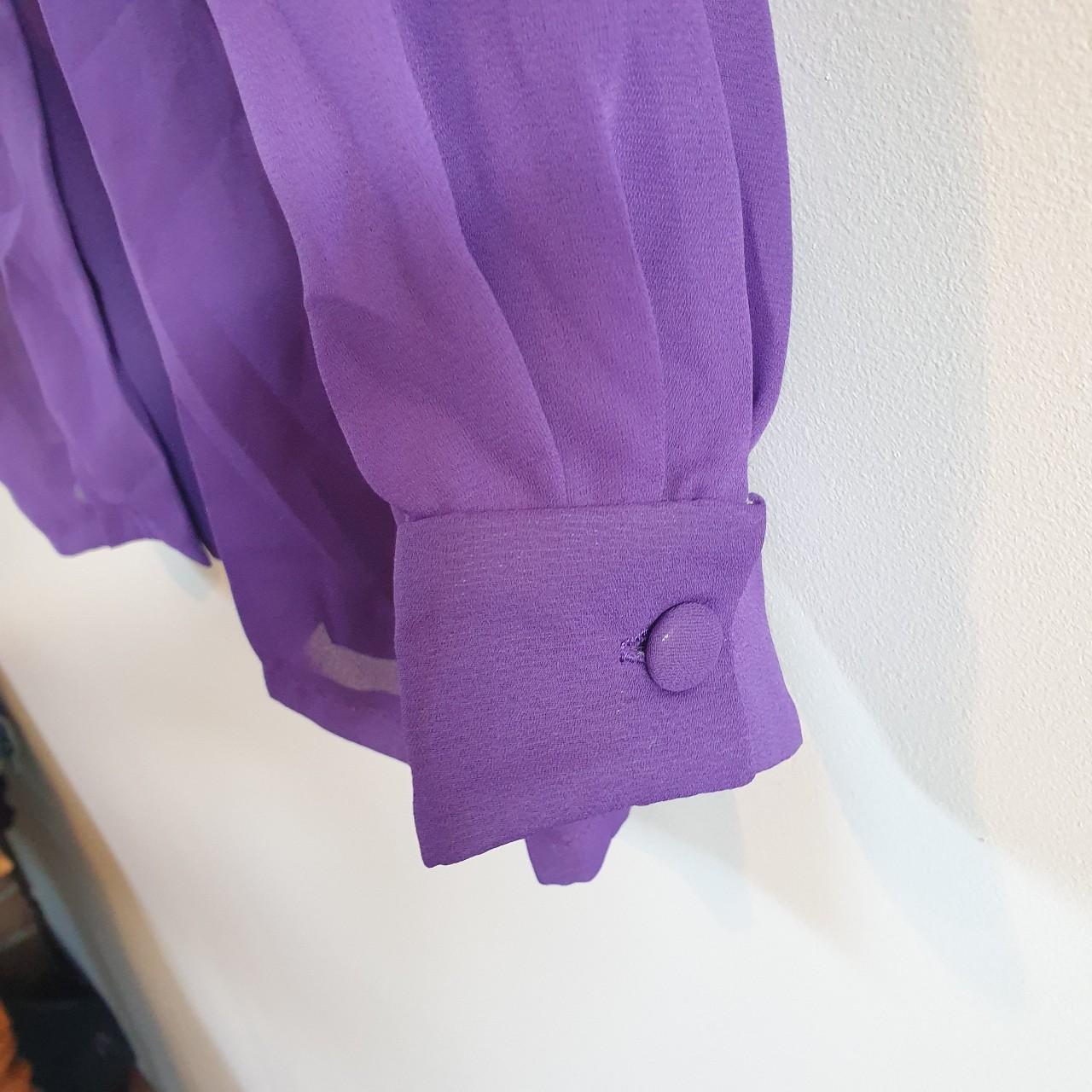 Vintage Sheer Purple Top Pre-loved, ex-musical... - Depop