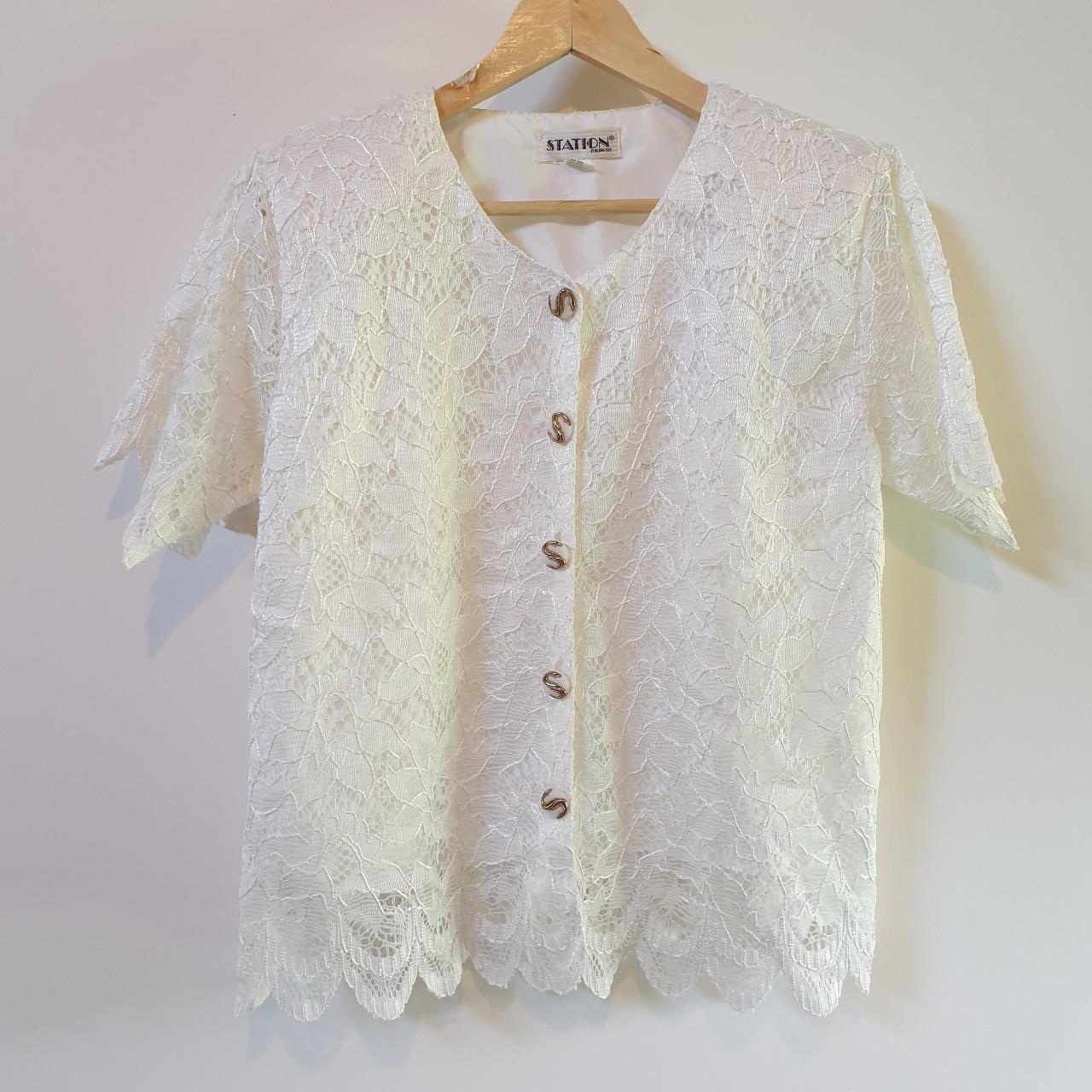 Vintage Lace Top Pre-loved, ex-musical theatre... - Depop