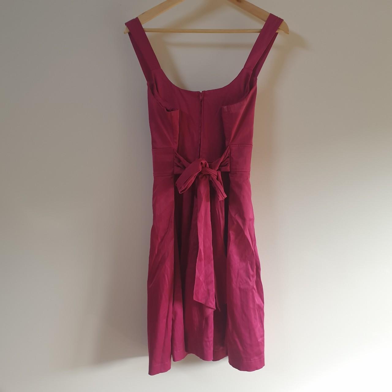 Fushcia Rosette Dress Pre-loved, ex-musical theatre... - Depop