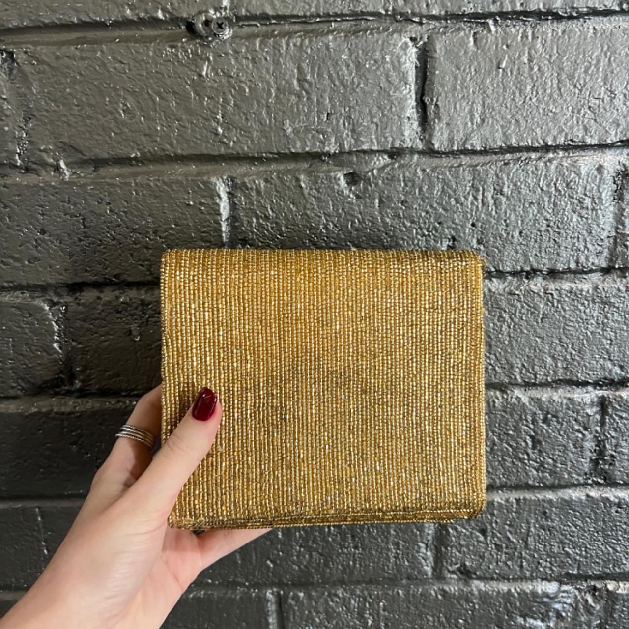 La Regale gold beaded bag - Excellent condition! - Depop