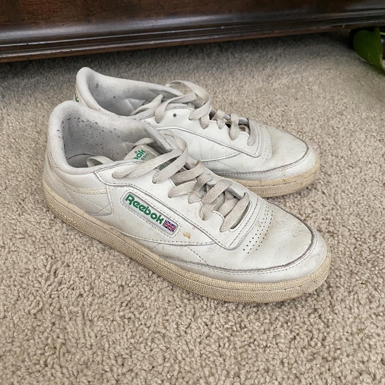 Reebok classic - very worn in from working in coffee... - Depop