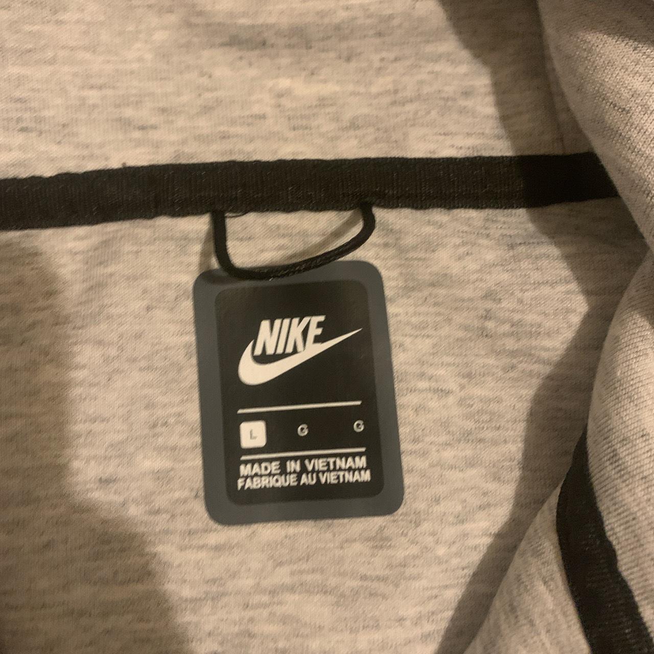 Grey Nike tech hoodie Size L men Brand new with tags - Depop