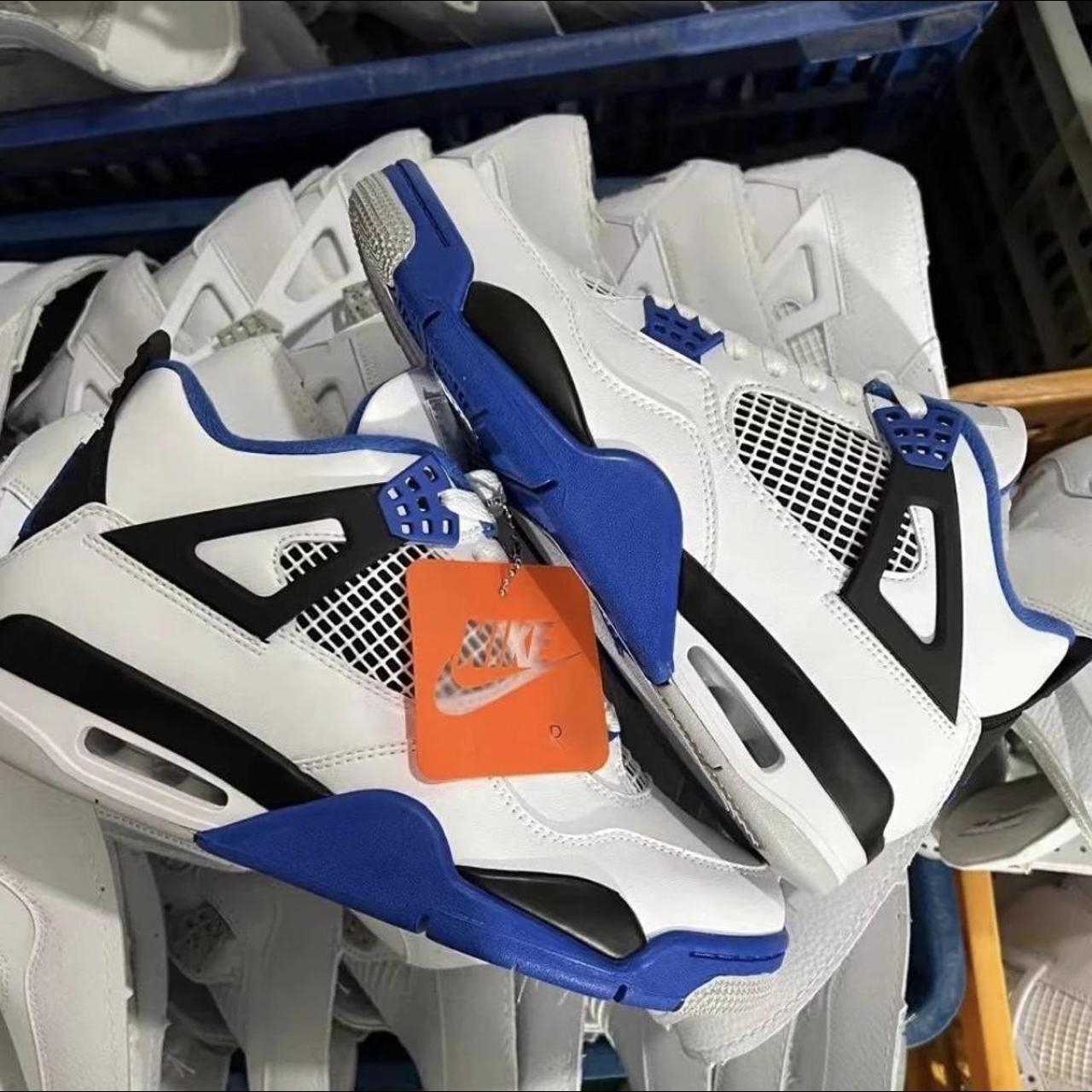 Air Jordan 4 racing blue - Depop