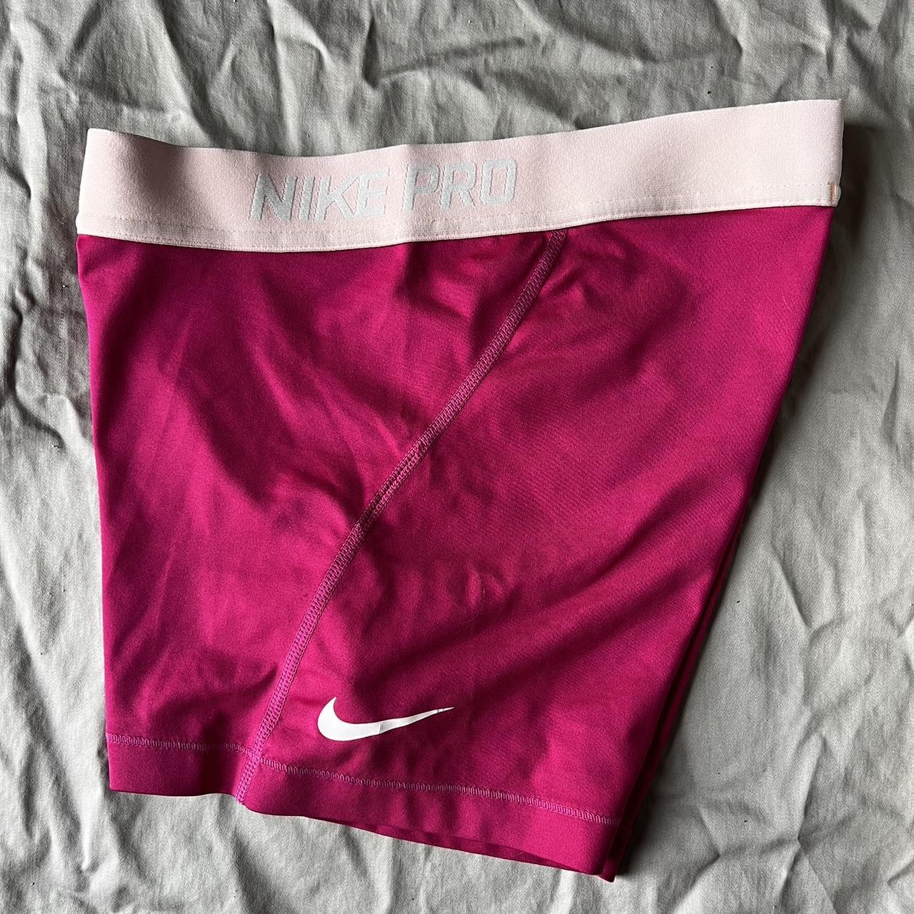 Hot Pink And Light Pink Nike Pro Dry Fit Spandex Depop