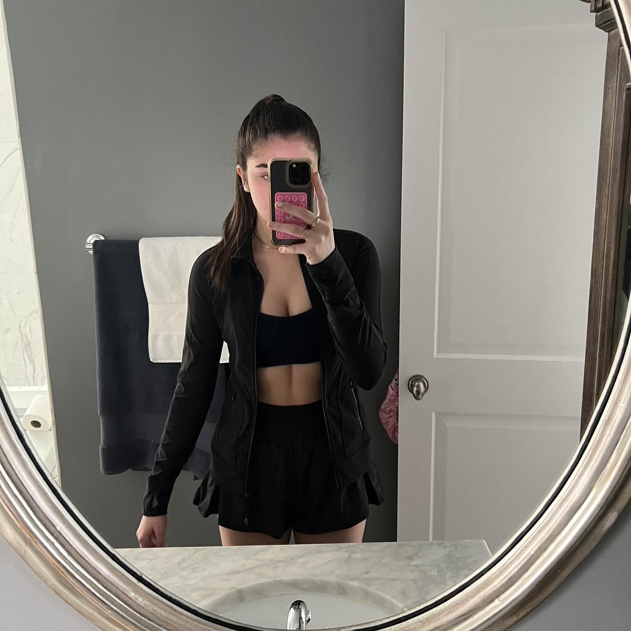 Ivivva by lululemon black bbl workout zip up jacket... - Depop