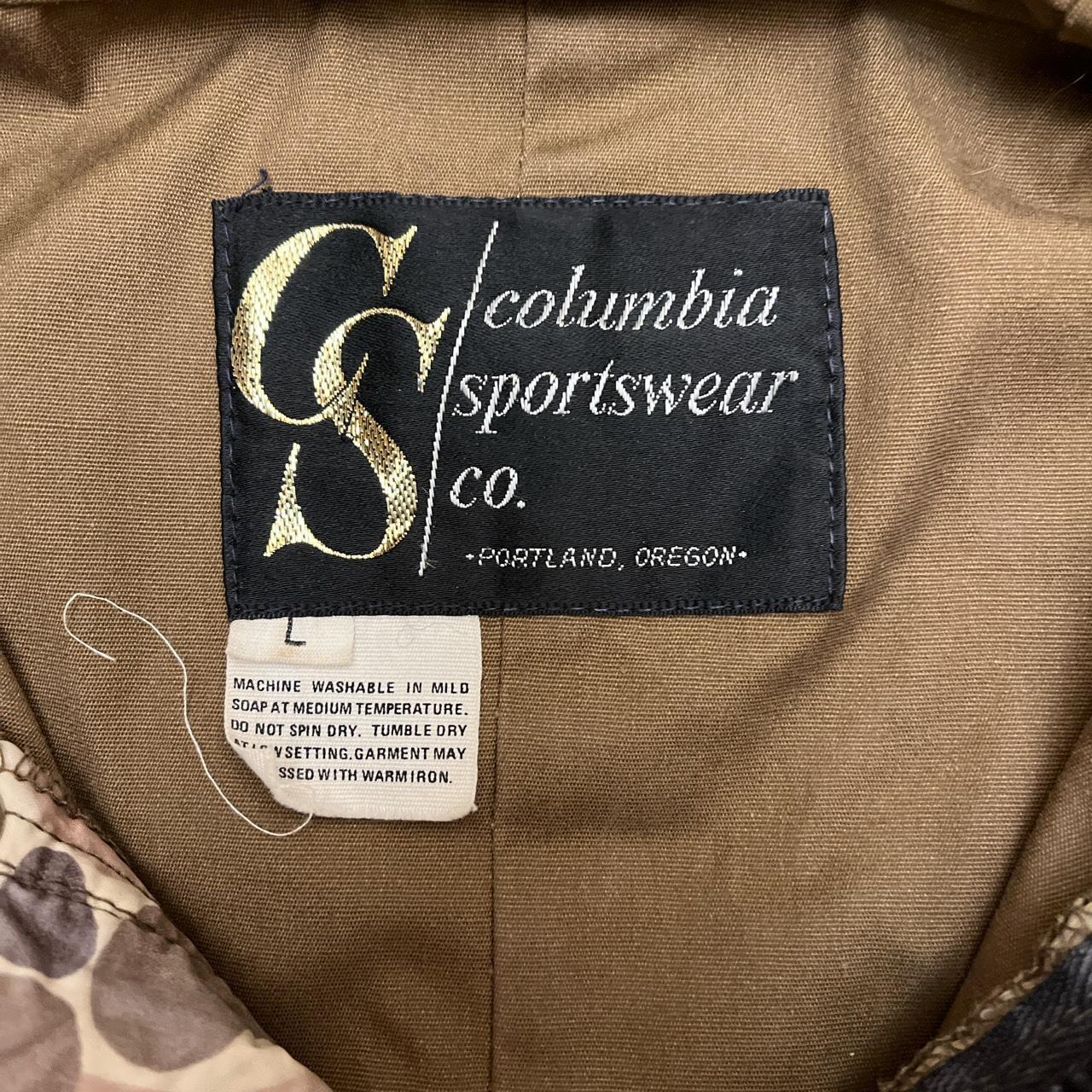 Vintage 70s Columbia Sportswear duck camo rain... - Depop