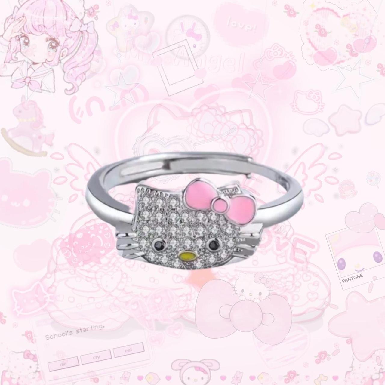 Adjustable Hello Kitty Ring 🎀 #hellokitty #sanrio... - Depop