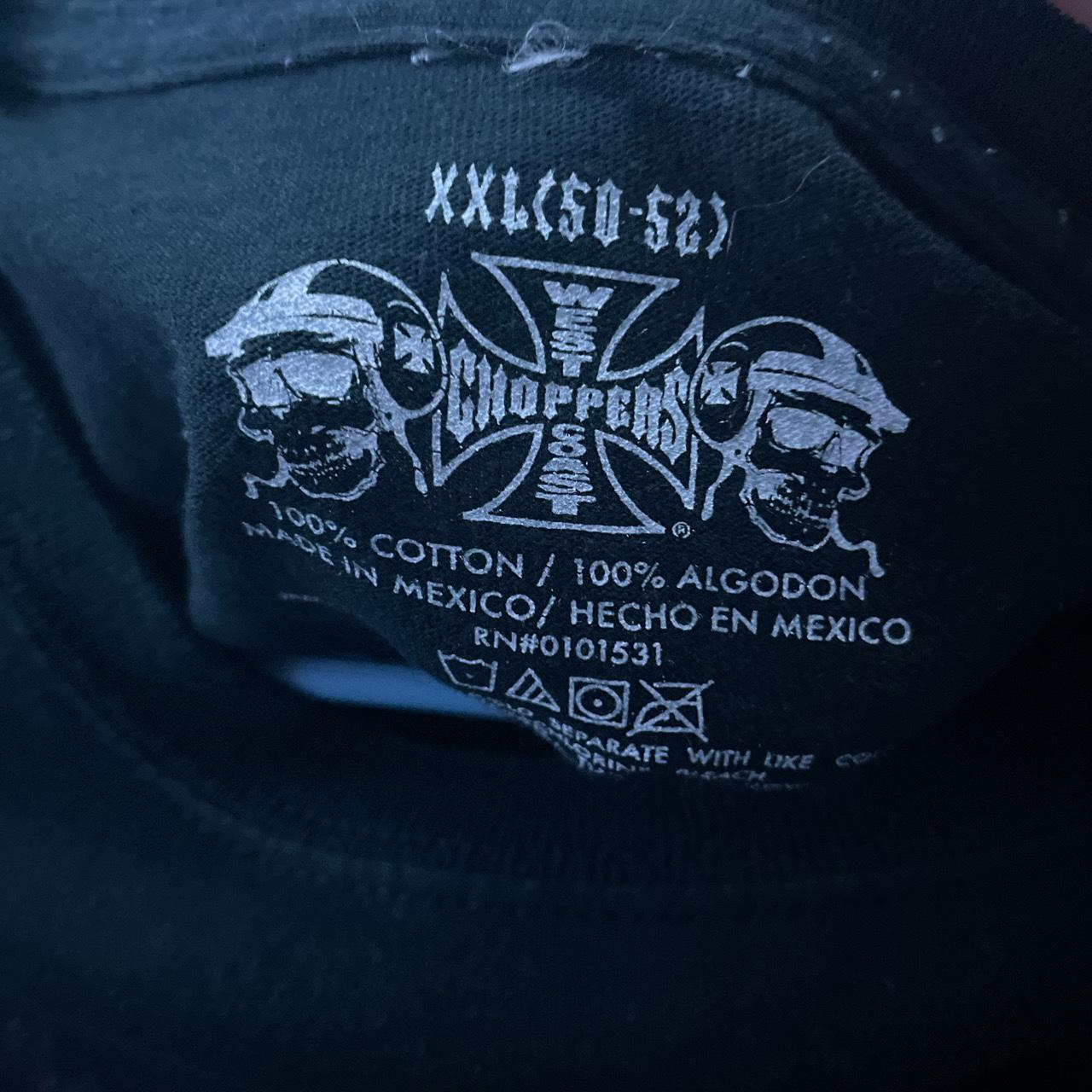 west coast choppers demon back hit tee size xxl - Depop