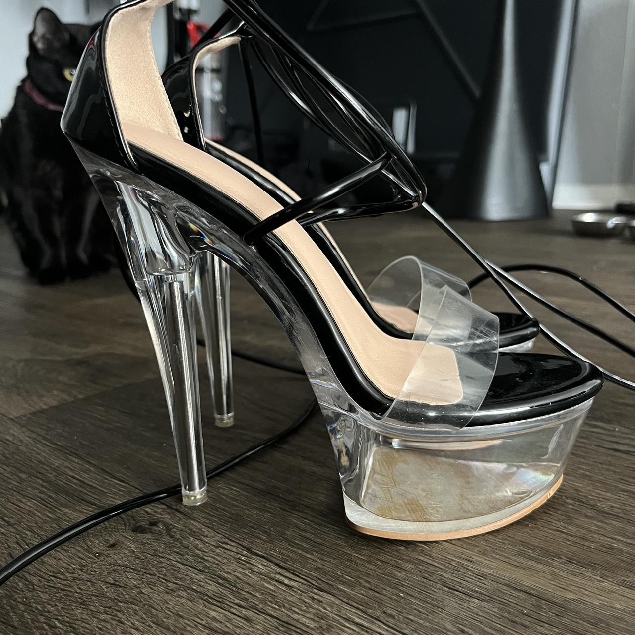 Size 6 high heels perfect condition and only wore... - Depop