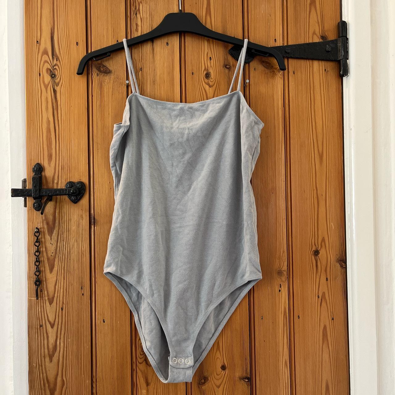 Topshop grey body suit Ideal for summer Size 16 - Depop