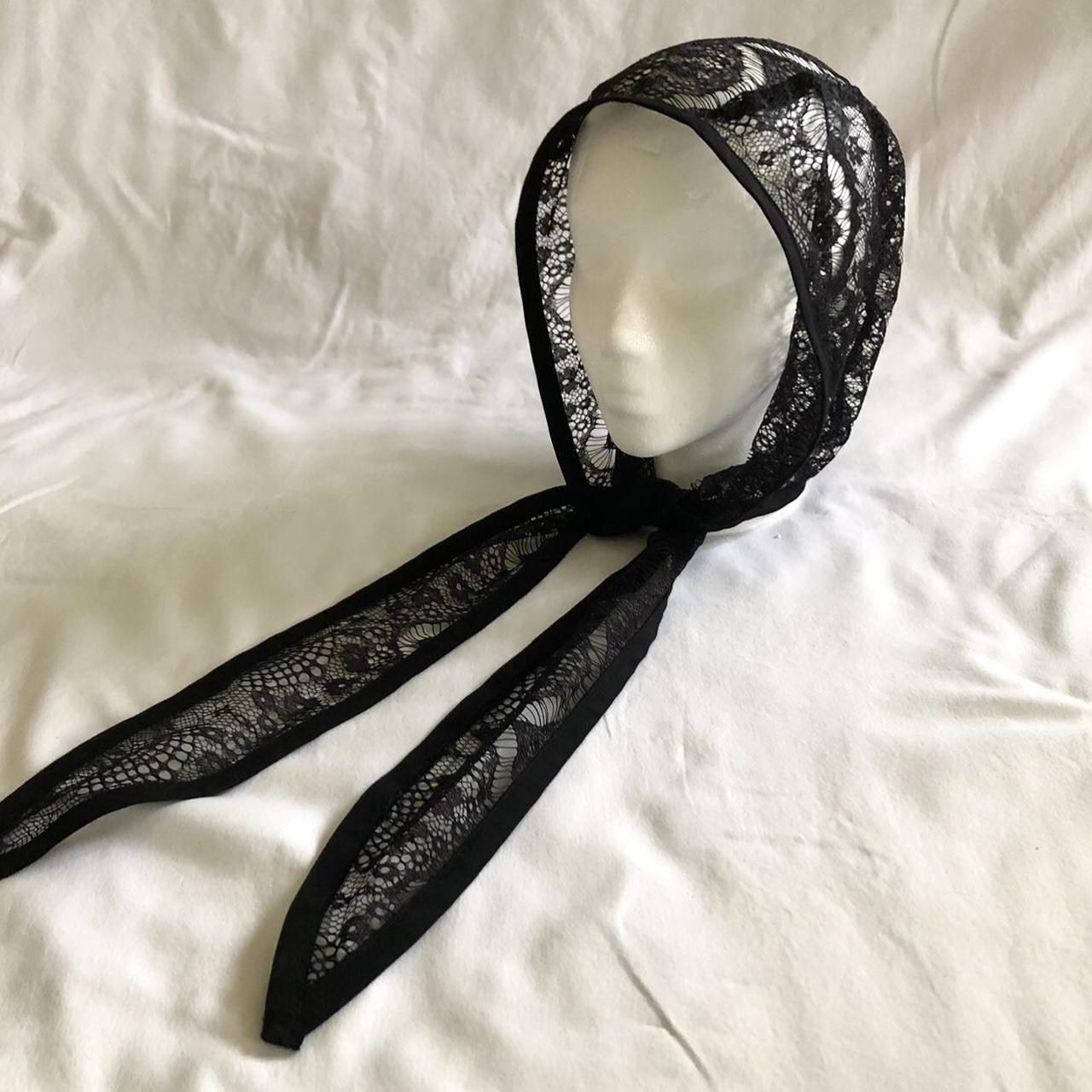 Custom Lace Hood / Head Scarf Made-to-order~!... - Depop