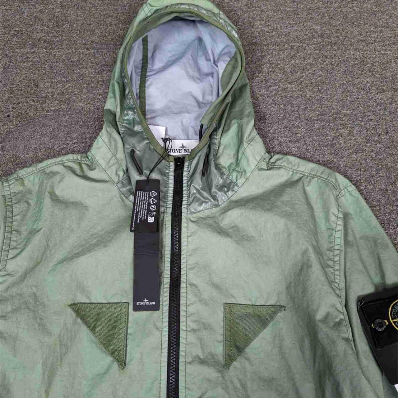 Stone sland Membrana 3L-TC Jacket In Sage Size : M... - Depop
