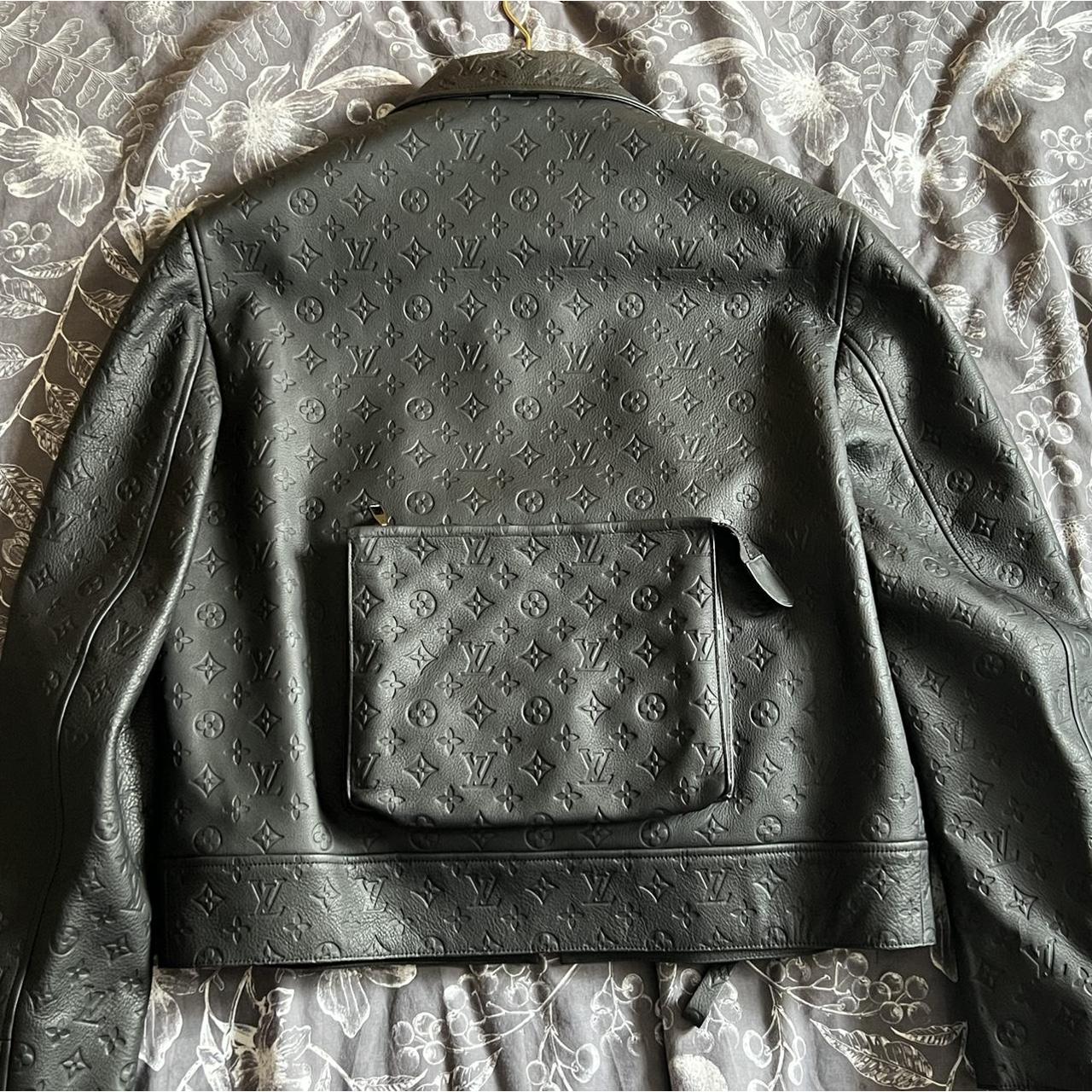 Louis Vuitton Monogram Embossed Utility Leather... - Depop