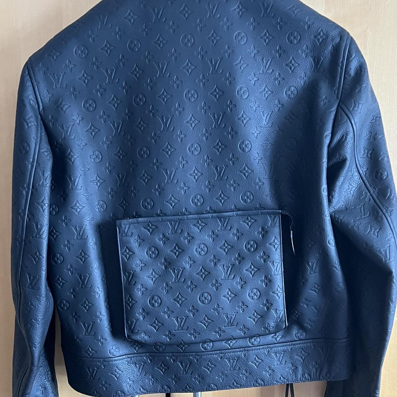 Louis Vuitton Monogram Embossed Utility Leather... - Depop