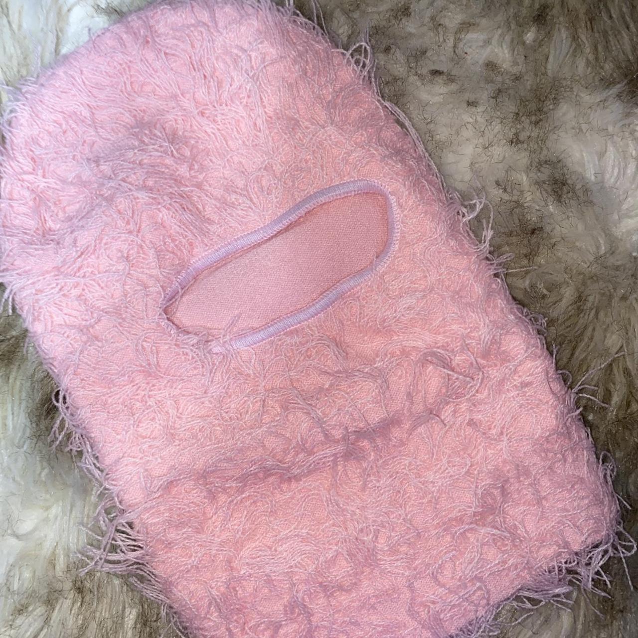Baby Pink fuzzy balaclava mask ... - Depop