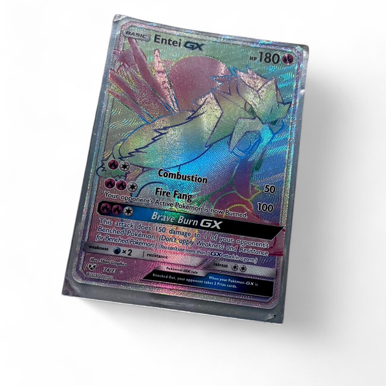 Holographic Entel GX Pokémon card #PokemonTCG | Depop