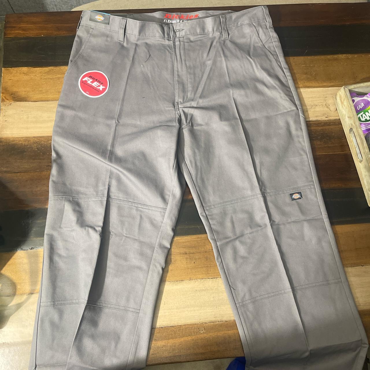 Grey dickies flexible work pants brand new with tags - Depop