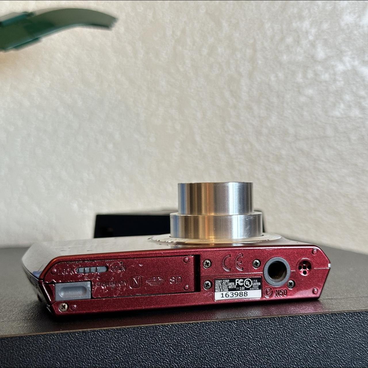 Sony Red Cyber-shot DSC-W510 Digital Camera Point... - Depop