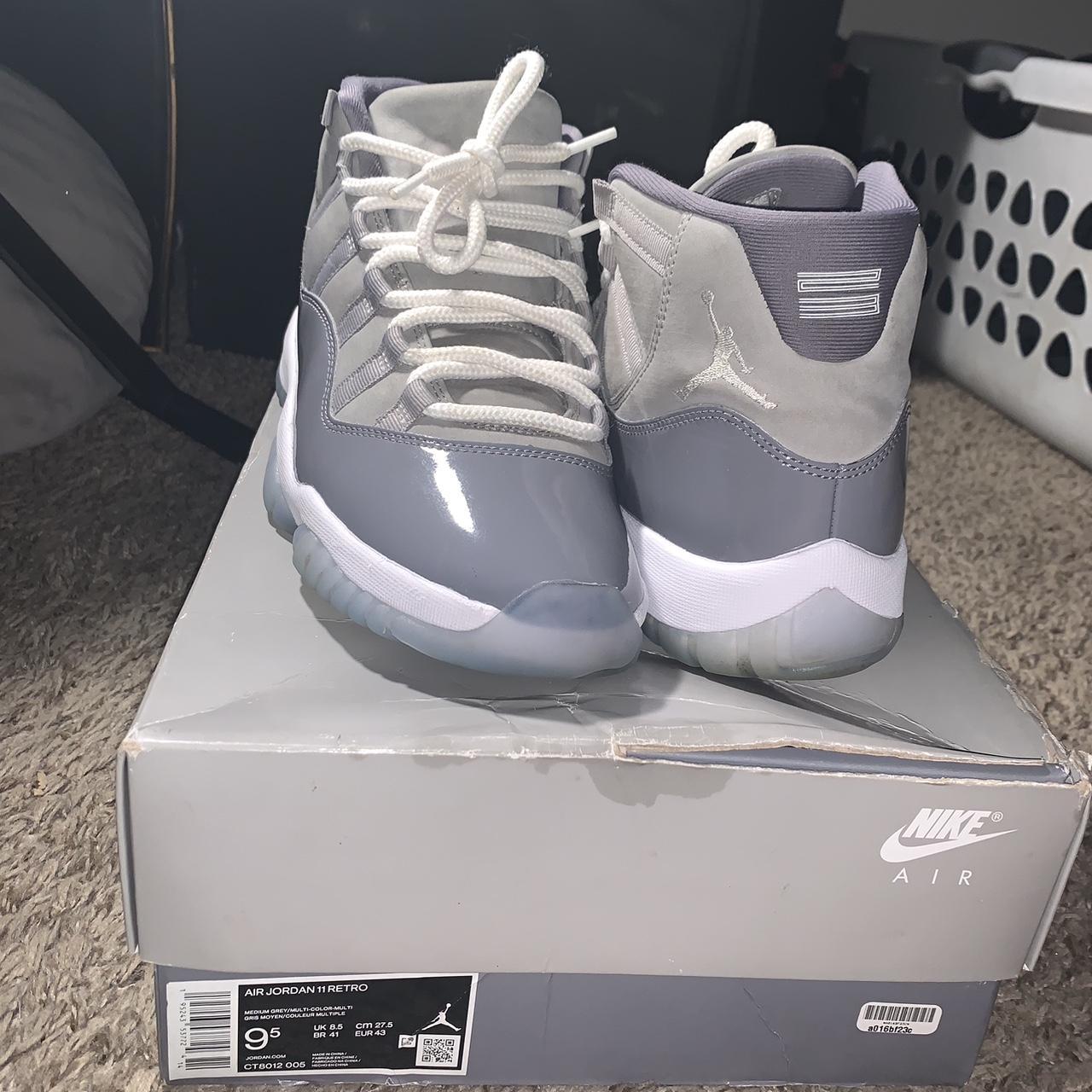 “Cool Grey” Jordan 11’s Sz 9.5 Og All 170 - Depop