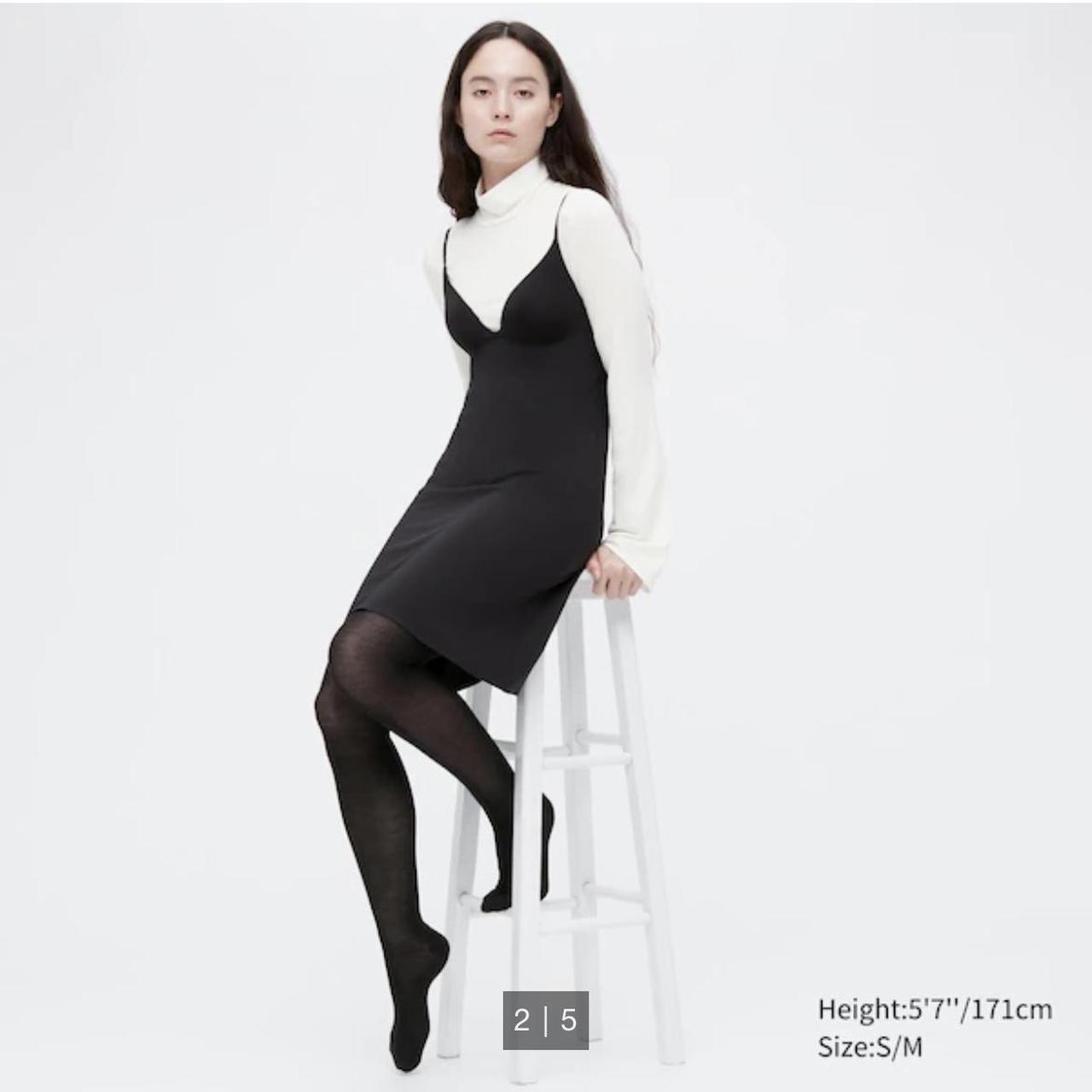 uniqlo mame kurogouchi heattech sheer black tights... - Depop