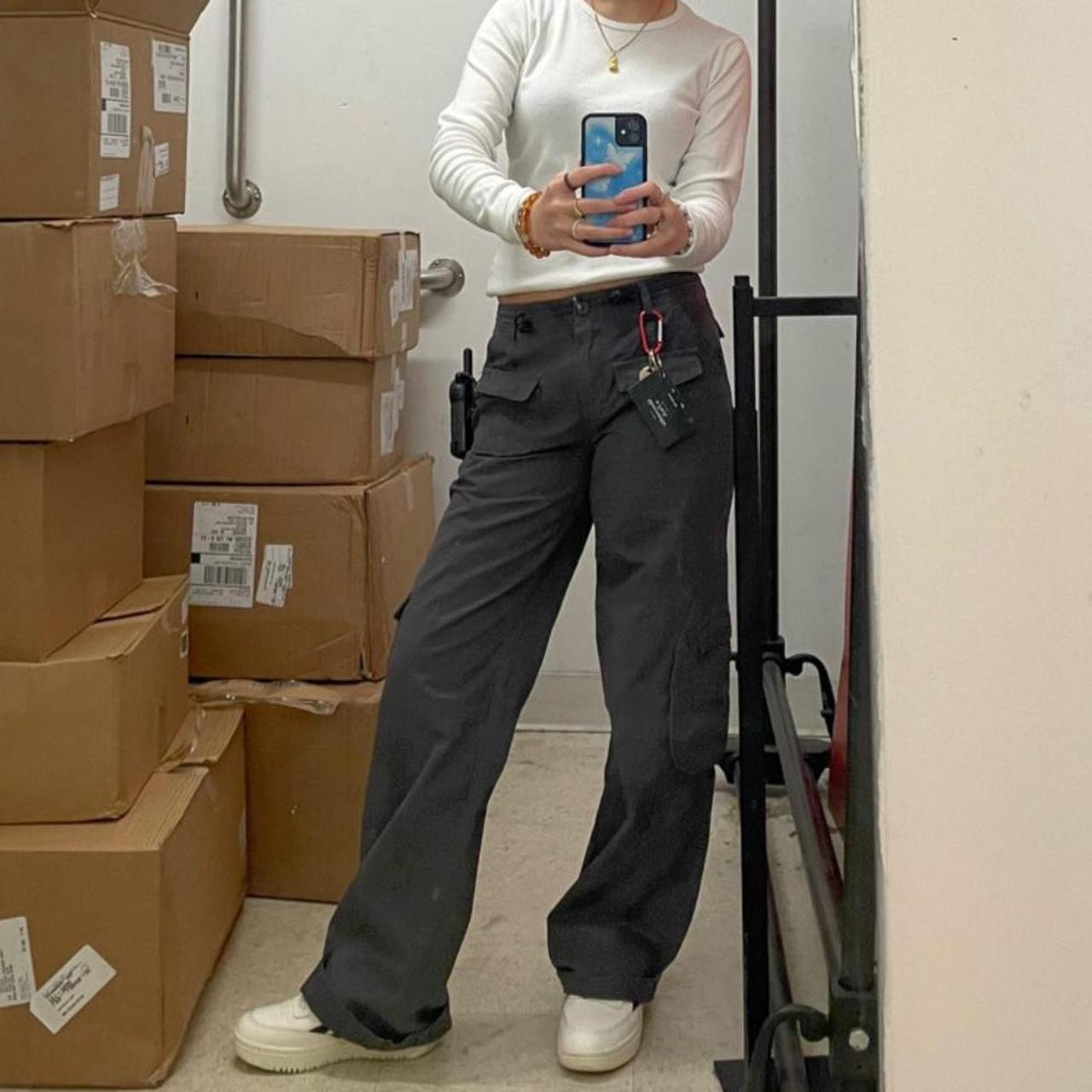 brandy melville kim cargo pants, they were... - Depop