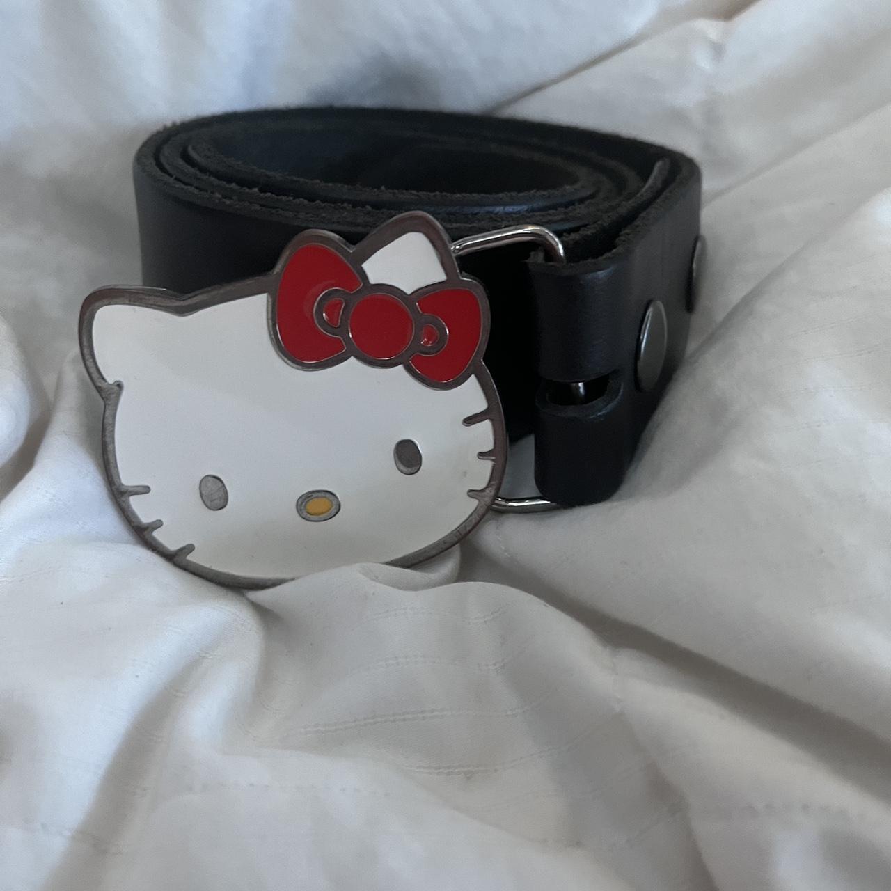 Silly little Hello kitty belt buckle (Does not... - Depop
