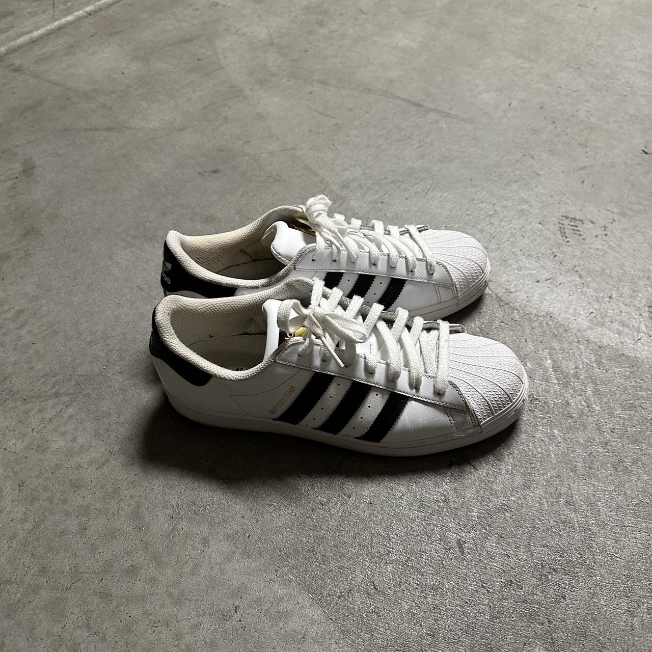 Adidas Superstar shells (white and black. Great... - Depop