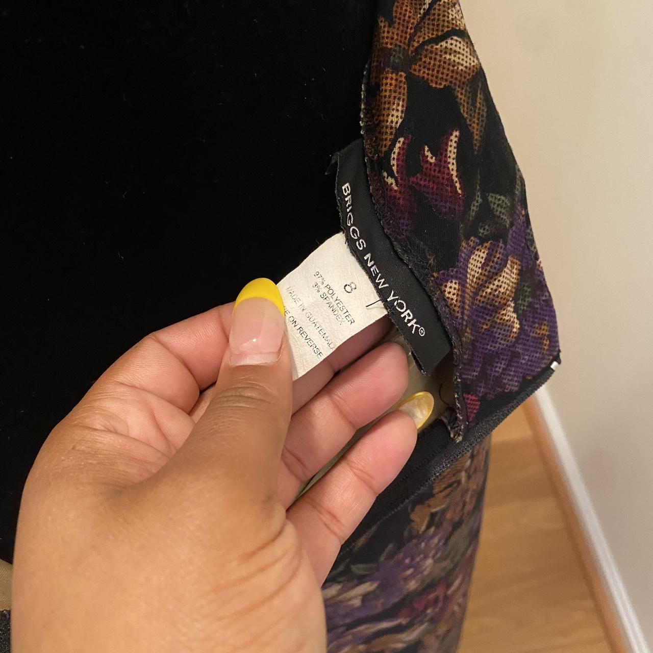 Vintage Briggs New York Floral Pencil Skirt Great... - Depop