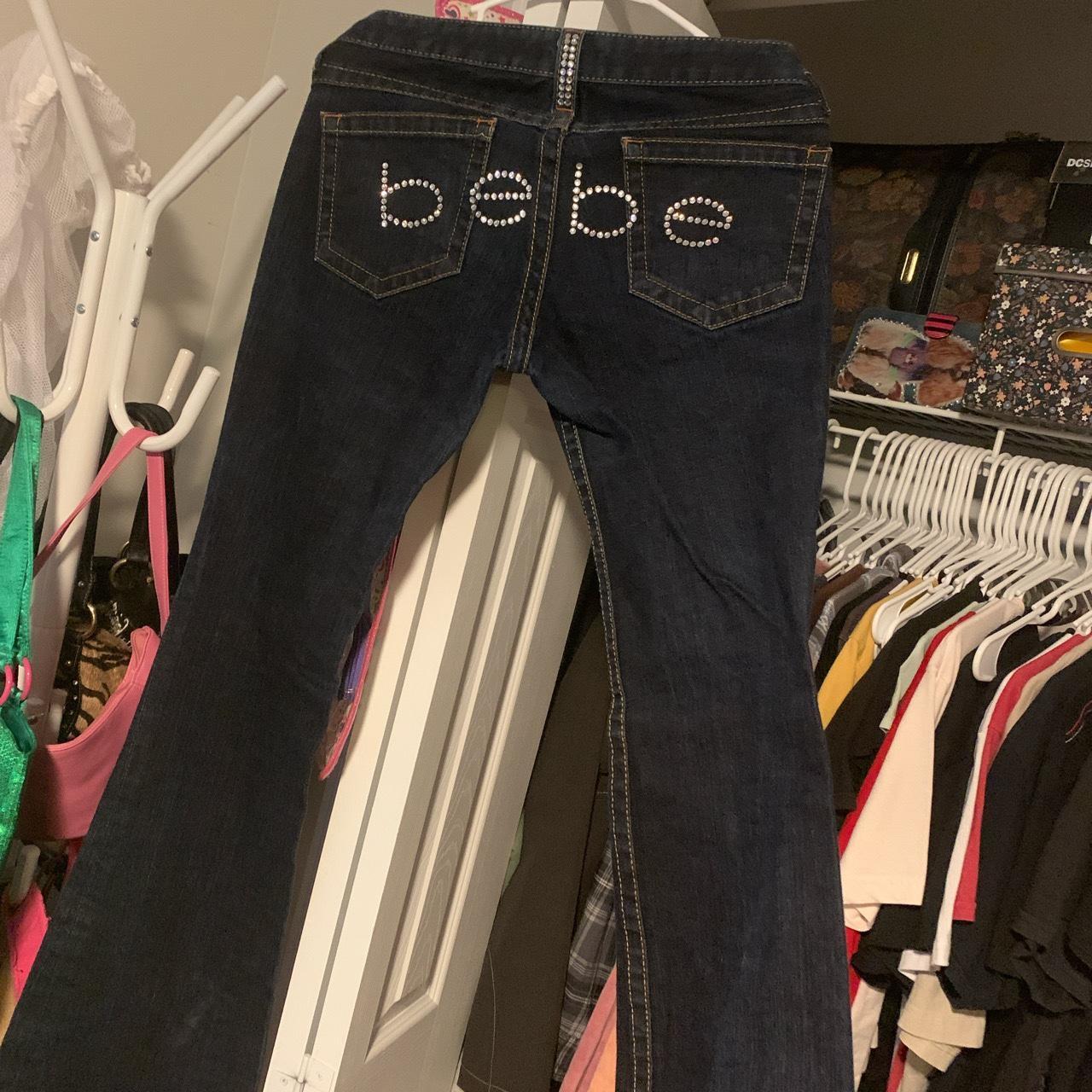 size 27 bebe jeans!! they are so cute!! i am so sad... - Depop