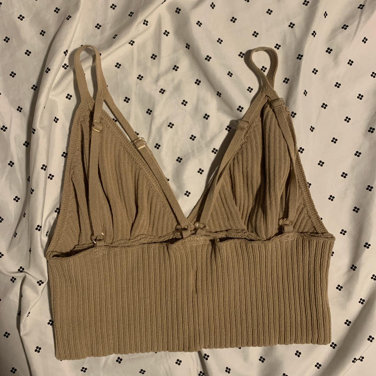 tan crop top #tan#boho#fairycore#croptop - Depop