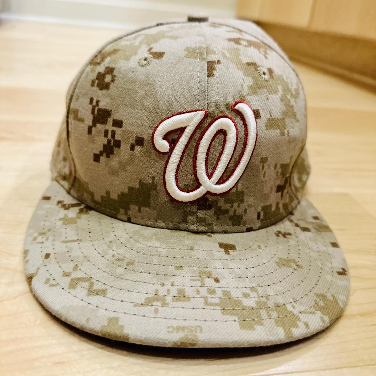 MLB CAMO SNAPBACK CAP W for The Nats— having a ball... - Depop