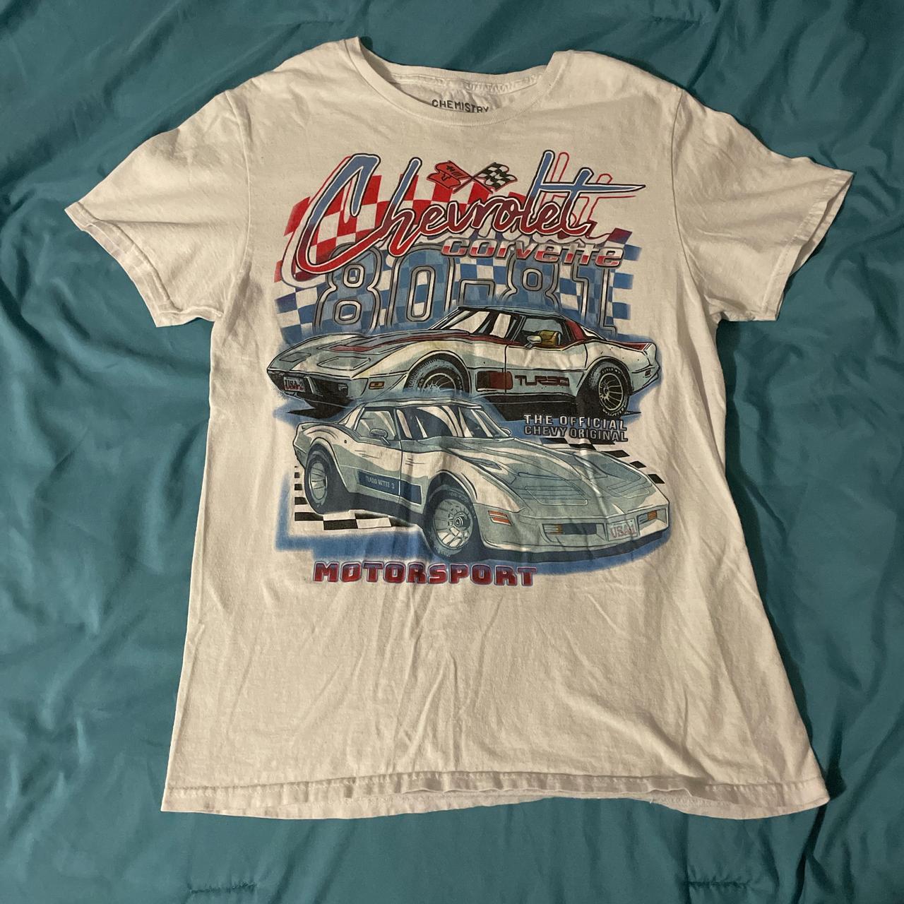 Vintage Corvette Tee Description: Chevy Chevrolet... - Depop