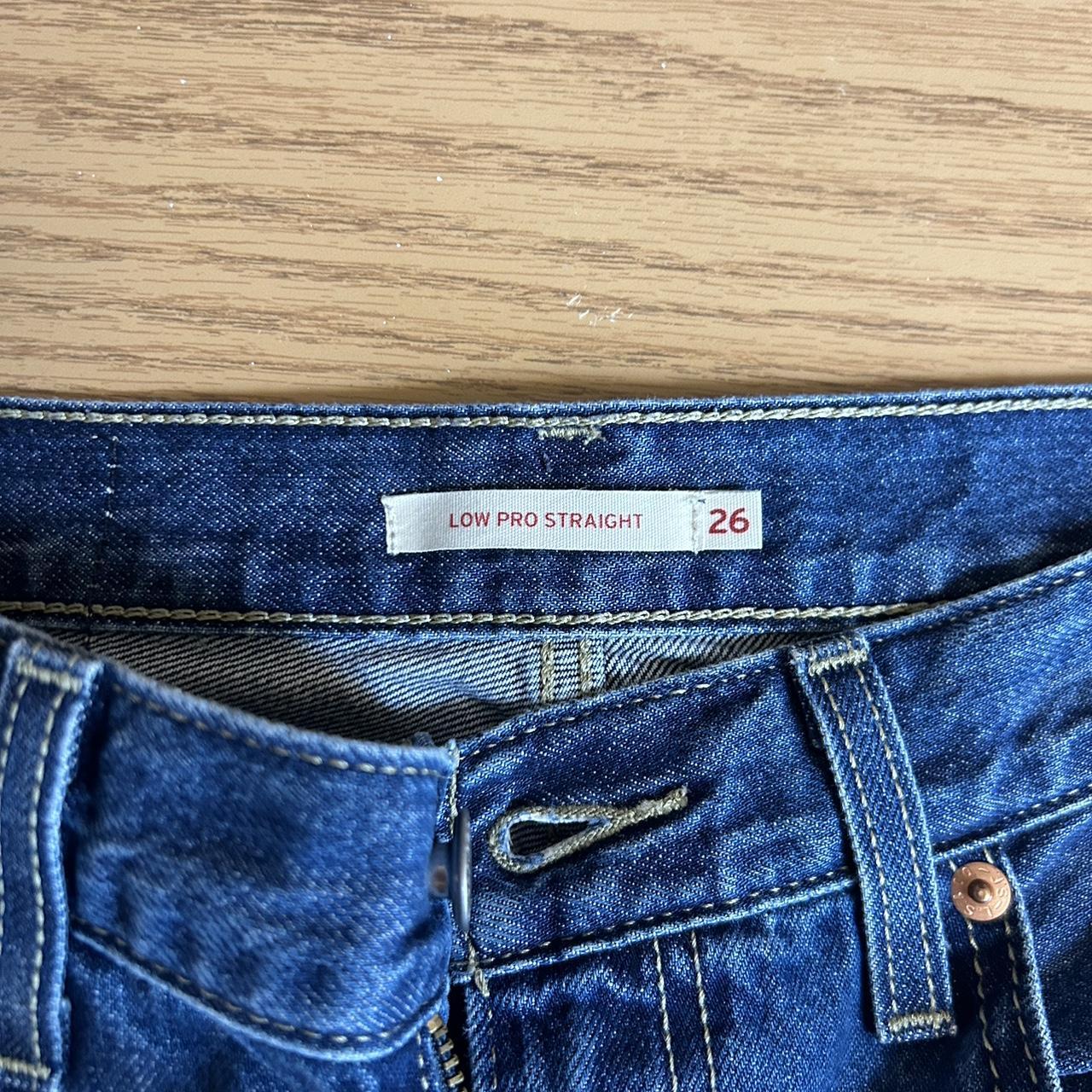 Levi’s Low Pro straight jeans, size 26 dark wash - Depop