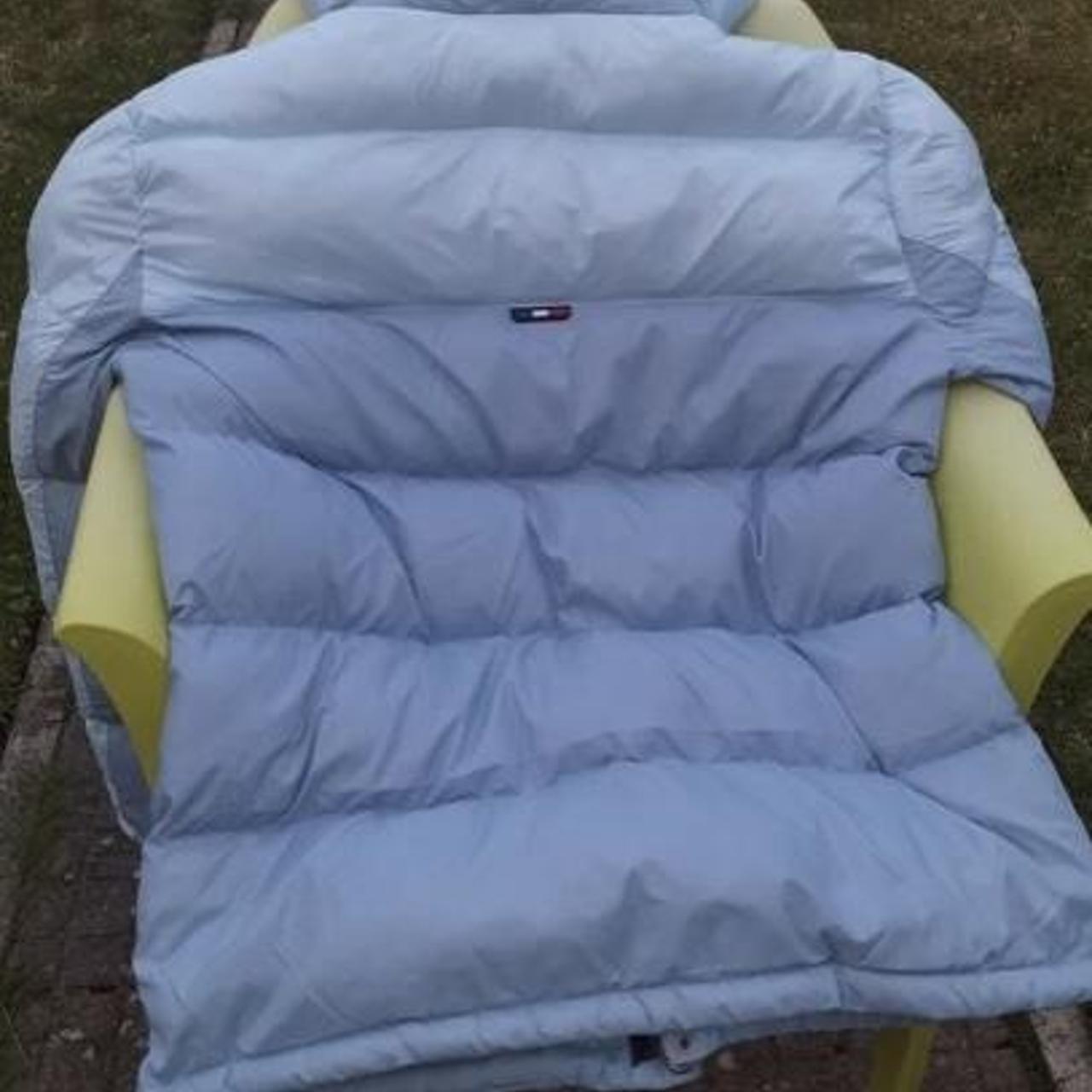 Brand new never worn light blue Mercier Coat with... - Depop