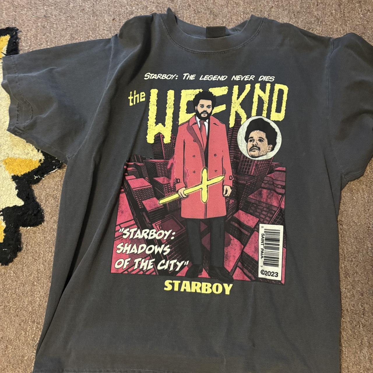 The Weeknd star boy comic graphic tee #TheWeeknd... | Depop