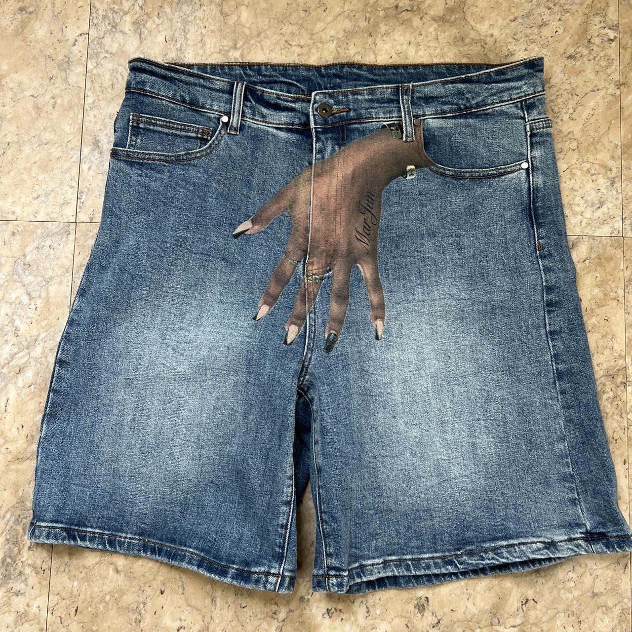 Marjun “Hand” Jorts size 36 but can fit like a 34 - Depop