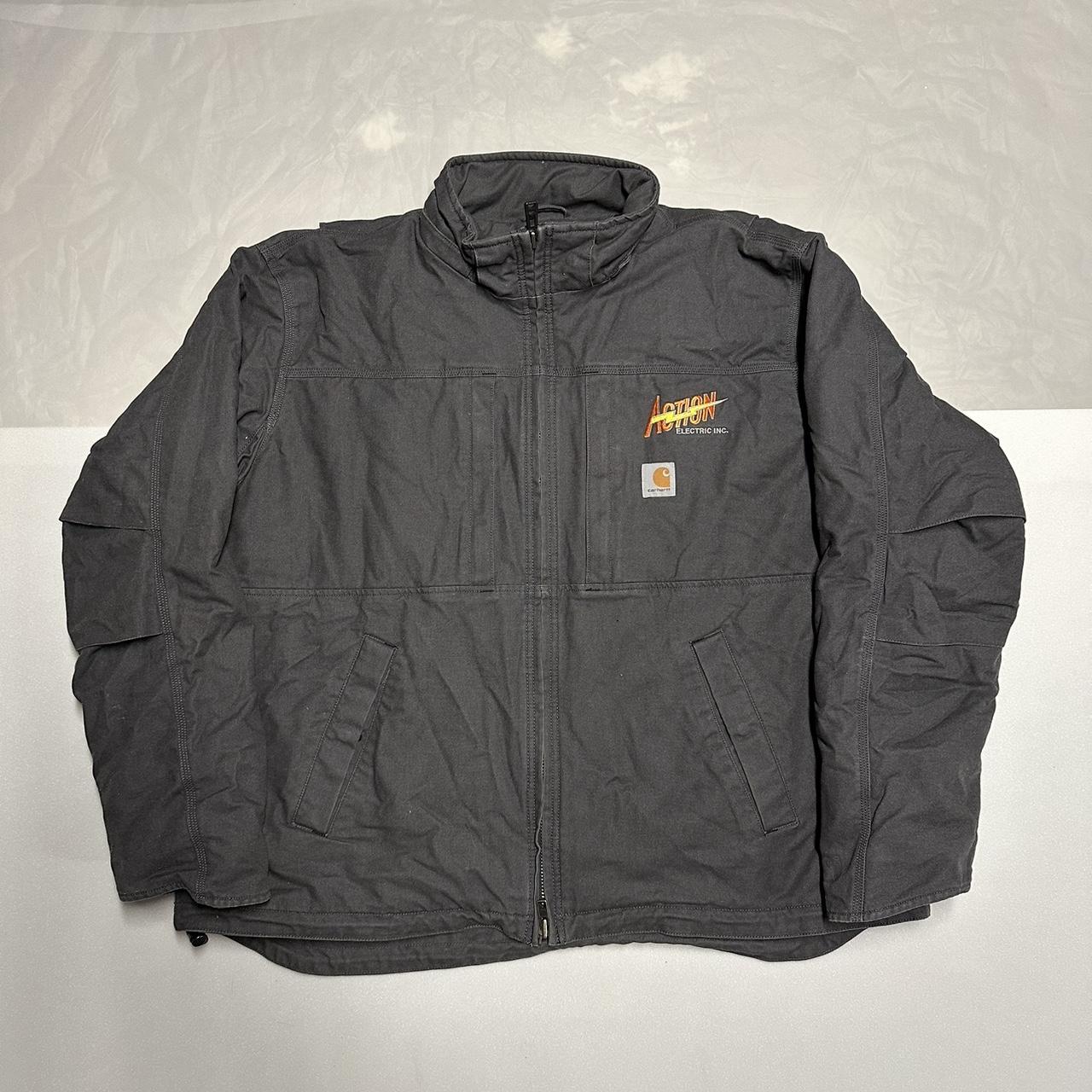 Carhartt Work Jacket Workwear Gray Men’s Size... - Depop