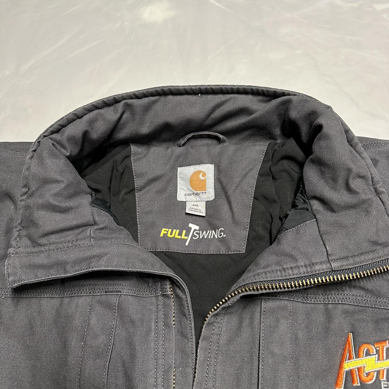 Carhartt Work Jacket Workwear Gray Men’s Size... - Depop