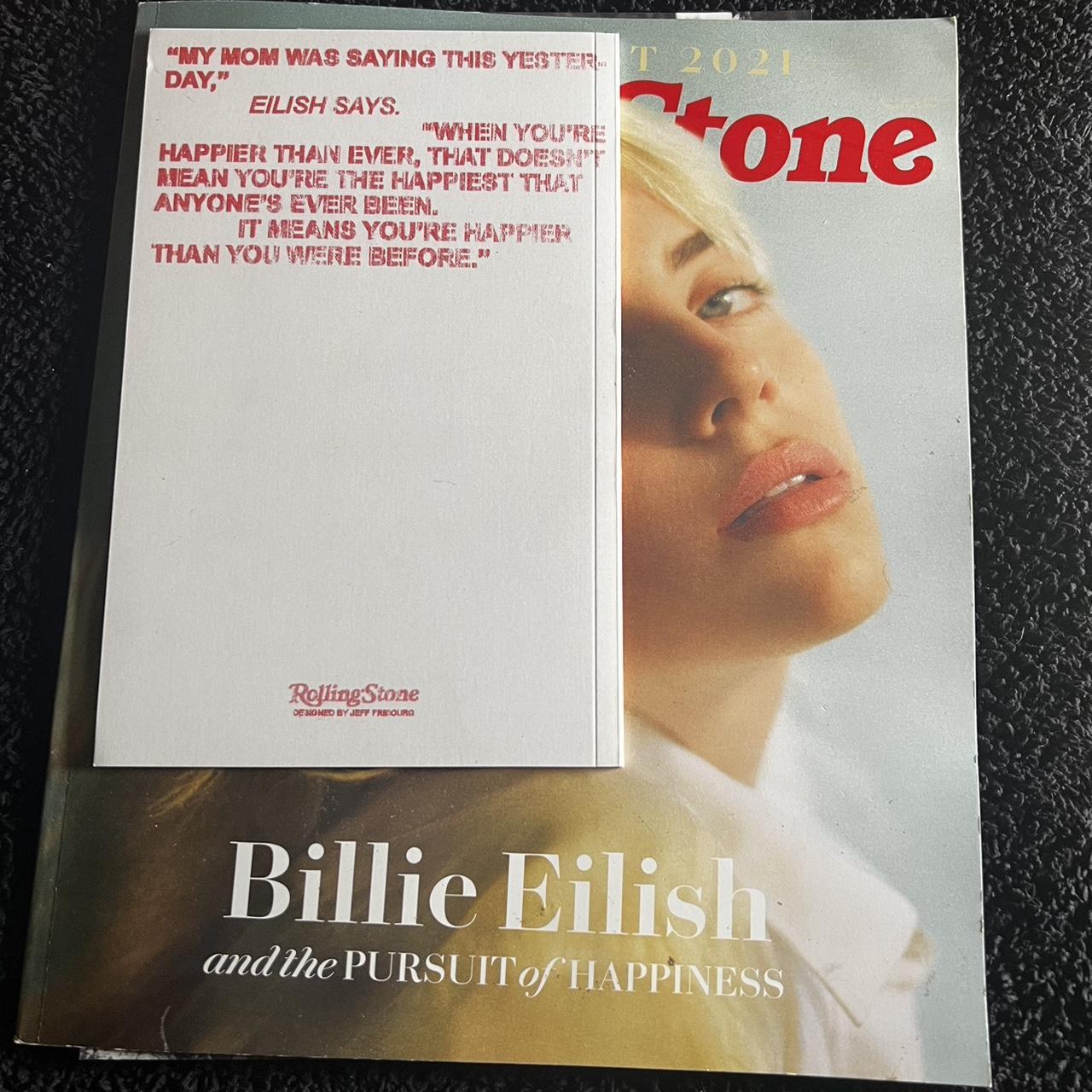 billie eilish rolling stone magazine #billieeilish... - Depop